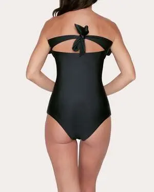 GIRLSMUSTHAVE Angela Ruffle Bustier One-piece Swimsuit