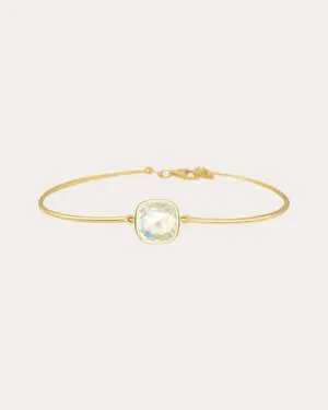 YI COLLECTION Moonstone And 18k Bangle - Rainbow
