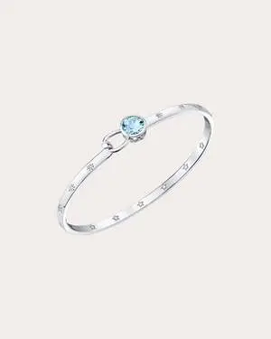 FUTURE FORTUNE Aquamarine And Diamond Empress Bracelet - Silver