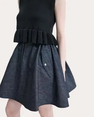 Cecilie Bahnsen Cici A-line Denim Skirt