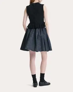 Cecilie Bahnsen Cici A-line Denim Skirt
