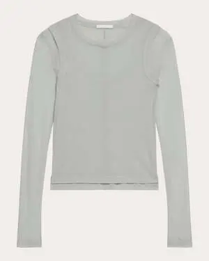 Helmut Lang Sheer Mesh Layered Long-sleeve T-shirt