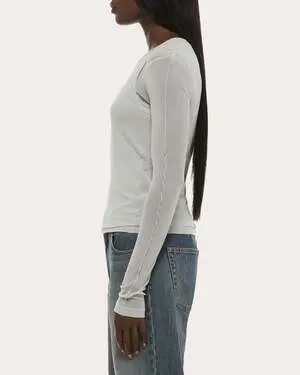 Helmut Lang Sheer Mesh Layered Long-sleeve T-shirt