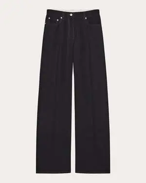 Helmut Lang Relaxed Bootcut Trousers - Blue