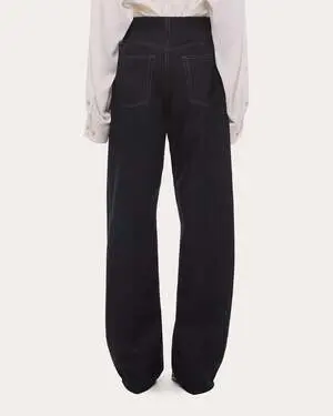 Helmut Lang Relaxed Bootcut Trousers - Blue