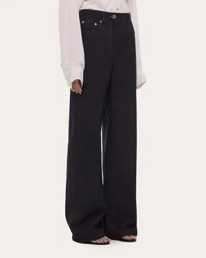 Helmut Lang Relaxed Bootcut Trousers - Blue