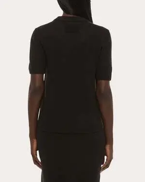 Helmut Lang Sheer Wool Knit T-shirt - Brown