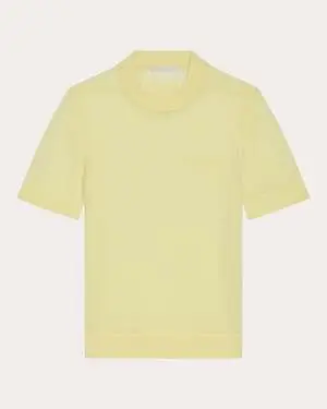 Helmut Lang Sheer Wool Knit Baby T-shirt - Yellow