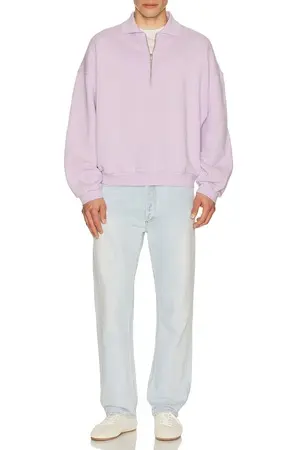 AGOLDE Pace Half Zip Sweatshirt - Aster