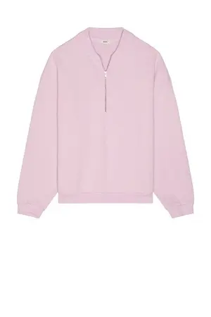 AGOLDE Pace Half Zip Sweatshirt - Aster