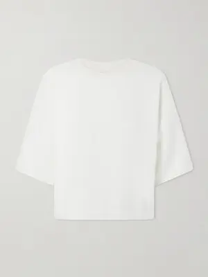 Ossou Rift Cotton-blend Jersey T-shirt - Neutrals