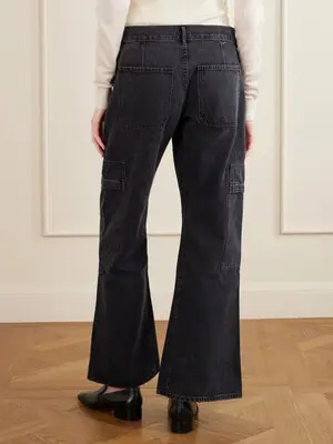 Citizens Of Humanity Sienna Relaxed Utility Flared Jeans - Black