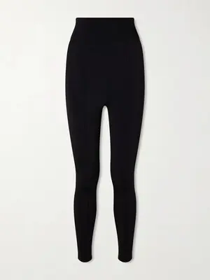 Chloé Paneled Stretch-knit Leggings