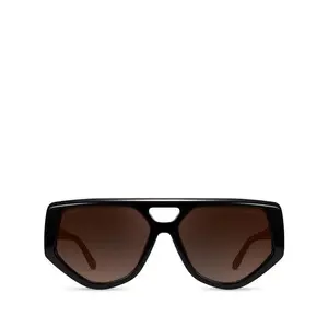 ASPINAL OF LONDON Cabo Aviator Sunglasses - Black