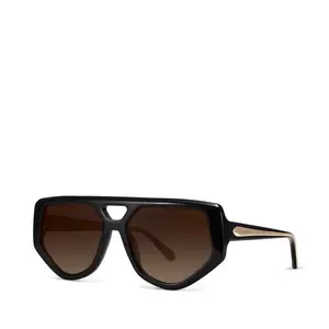 ASPINAL OF LONDON Cabo Aviator Sunglasses - Black