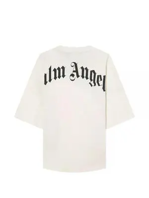 Palm Angels Classic Logo Over T-shirt - Neutrals