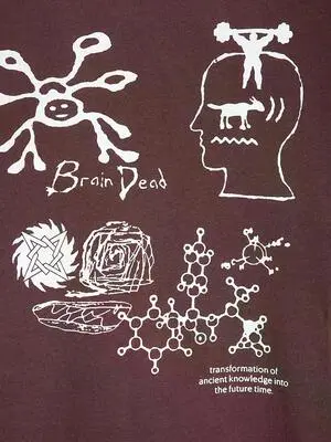 BRAIN DEAD Ancient Knowledge Printed T-shirt