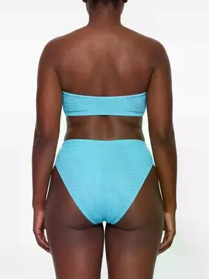 PARAMIDONNA Frida Textured Two-piece Swimsuit - Blue