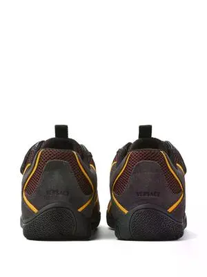 Versace Galaxia Suede Sneakers - Brown