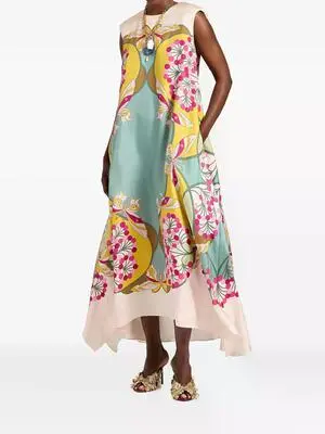 La DoubleJ San Carlo Sleeveless Maxi Dress - Green