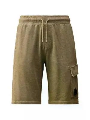 C.P. COMPANY Light Fleece Cargo Sweatshorts With Lens Detail - Grey