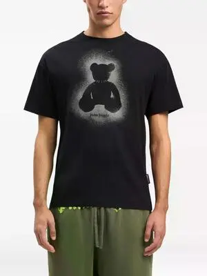 Palm Angels Spray Bear T-shirt - Black