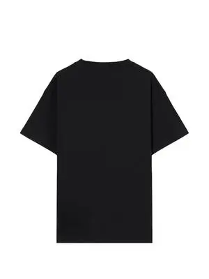 Palm Angels Neck-logo T-shirt - Black