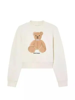 Palm Angels Bear Fitted Sweatshirt - Neutrals