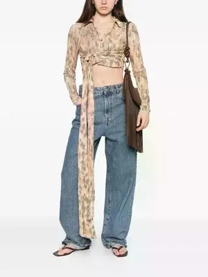 GANNI Tie Waist Shirt