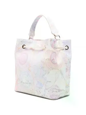 ALVIERO MARTINI 1° CLASSE Map-print Bucket Bag