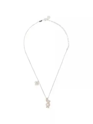 YVMIN Paradise Bear Pendant Necklace - Silver