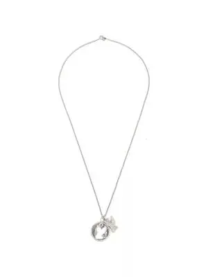 MASU Angel Hole Coin Pendant Necklace - Silver