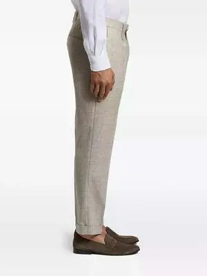 Peserico Checked Pleated Trousers