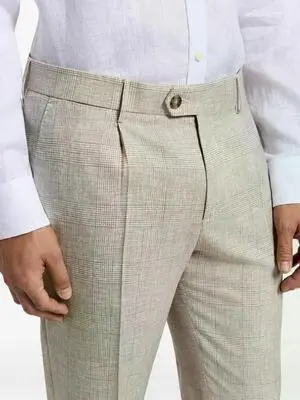 Peserico Checked Pleated Trousers