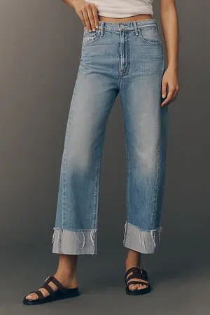 MOTHER Half-pipe Ankle High-rise Cuffed Tapered Jeans