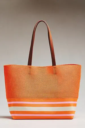 SHIRALEAH Aria Neoprene Tote Bag - Orange