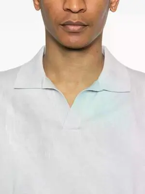 LARDINI Classic-collar Polo Shirt - Blue