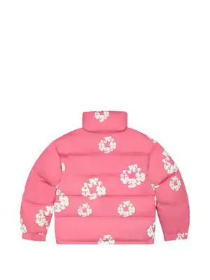 DENIM TEARS Wreath Puffer Jacket - Pink