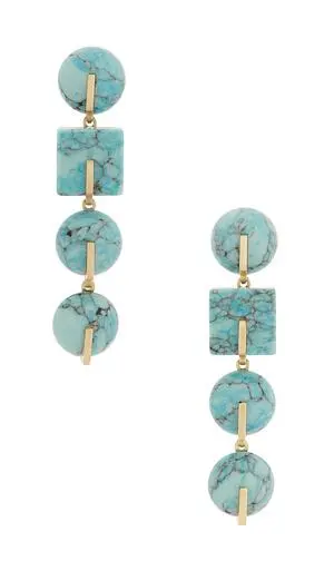 Cult Gaia Laguna Dangle Earrings - Teal