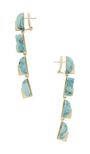 Cult Gaia Laguna Dangle Earrings - Teal