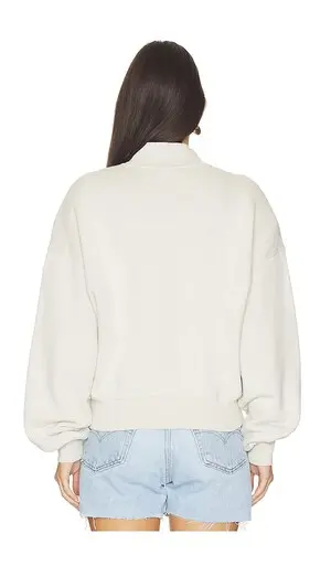 AGOLDE Jensen Zip Up Sweatshirt - Ivory
