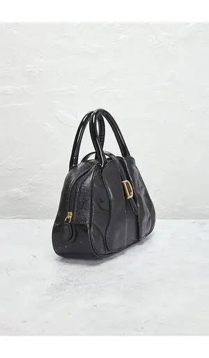 FWRD RENEW Dior Mini Double Saddle Bowler Bag