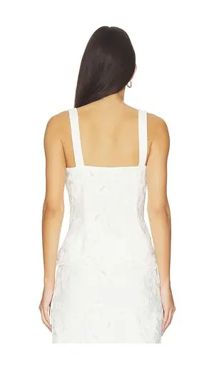 Simkhai Mckenna Embroidered Linen Top