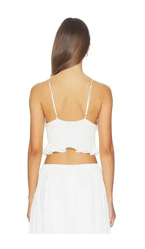 Tularosa Pheby Top Cropped Ruffle Hem