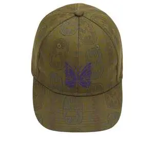 Needles Jacquard Baseball Cap - Olive