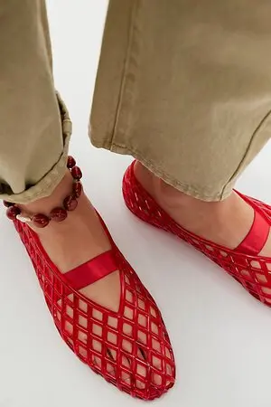 FP VEGAN COLLECTION Nola Jelly Mary Janes - Cherry