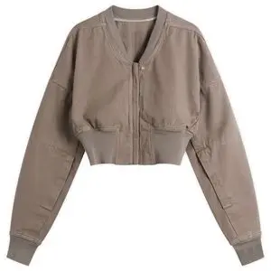 Rick Owens Cropped Flight Jacket - Dust