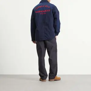 Visvim Osiris Down Coverall Damaged Shirt Jacket - Indigo