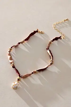 Free People Honey Pendant Choker - Chocolate