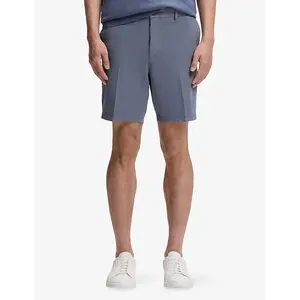 BOSS Straight-leg Stretch-cotton Shorts